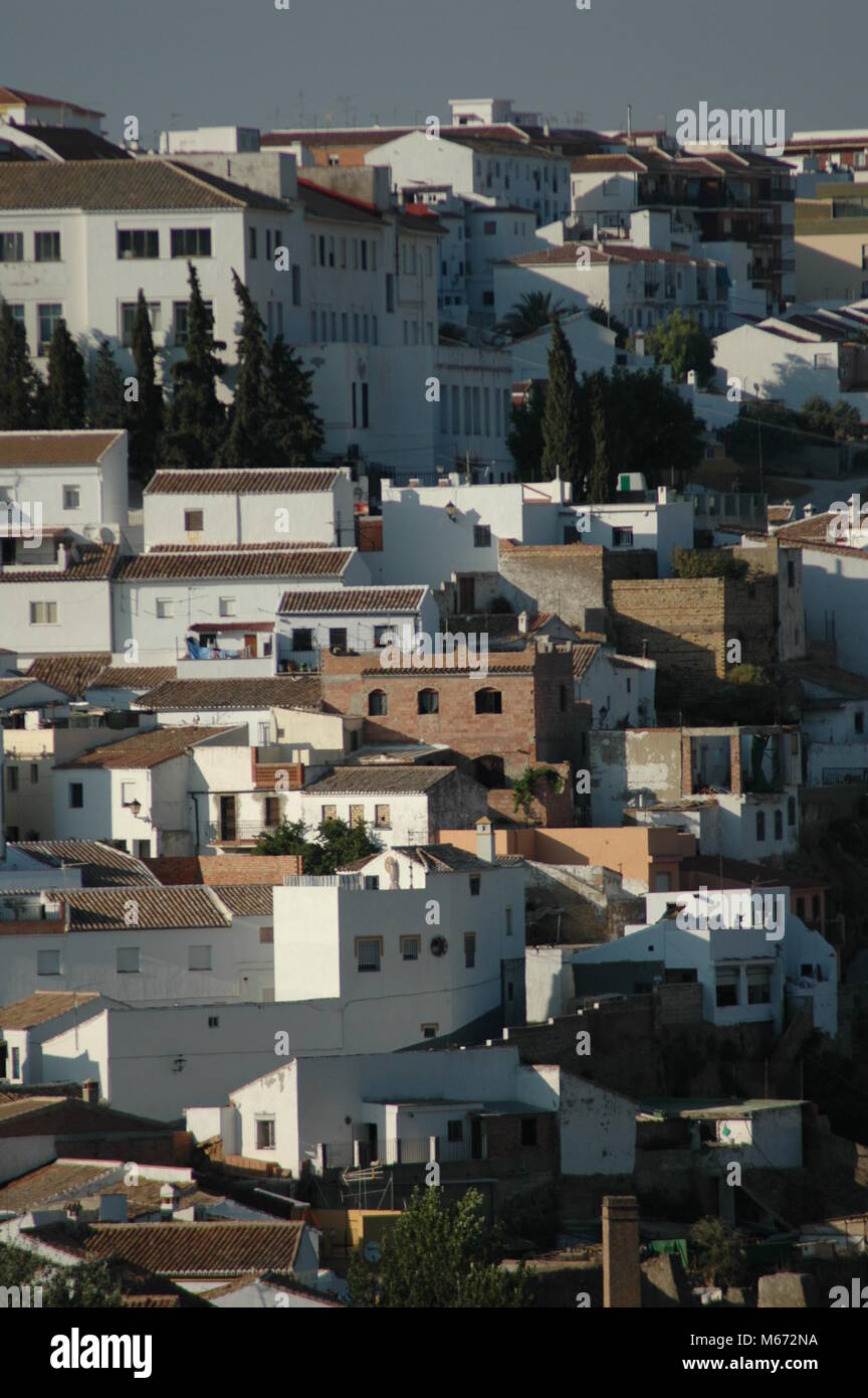 Spanish Houses on a Hillside Stock Photo - Alamy