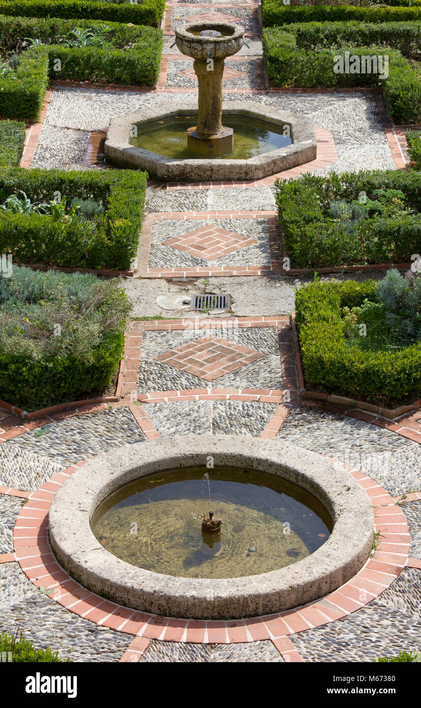 View of the garden of the Cimiez monastery in Nice, France Stock Photo ...