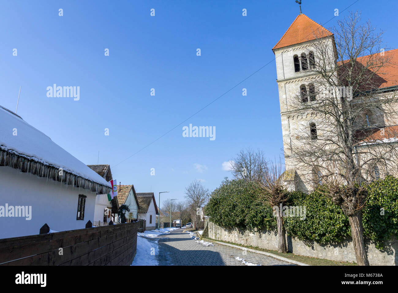 The Romanesque monastery church of Ocsa, Hungary Stock Photo - Alamy