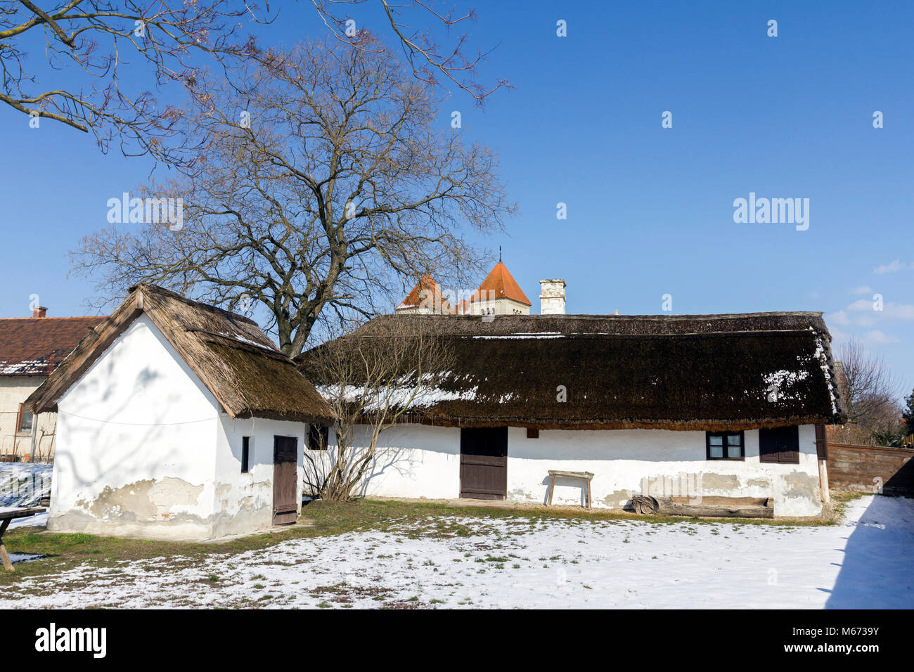 Traditional village houses in Ocsa, Hungary Stock Photo - Alamy