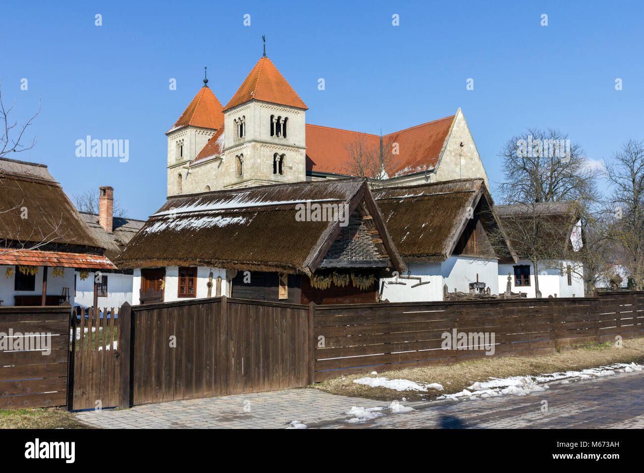 Traditional village houses in Ocsa, Hungary Stock Photo - Alamy