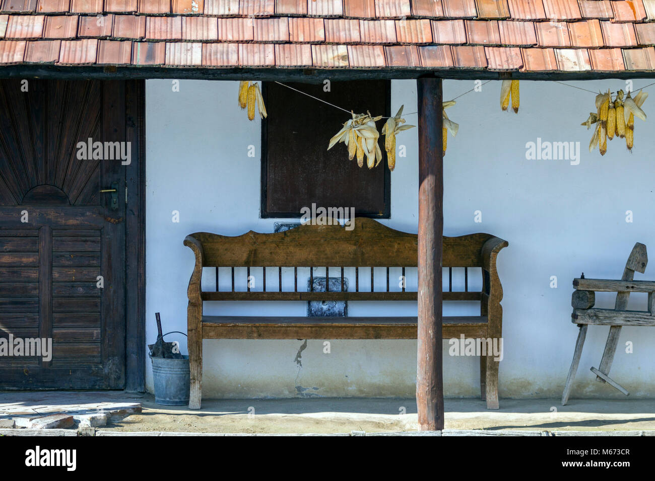 Traditional village house in Ocsa, Hungary Stock Photo - Alamy
