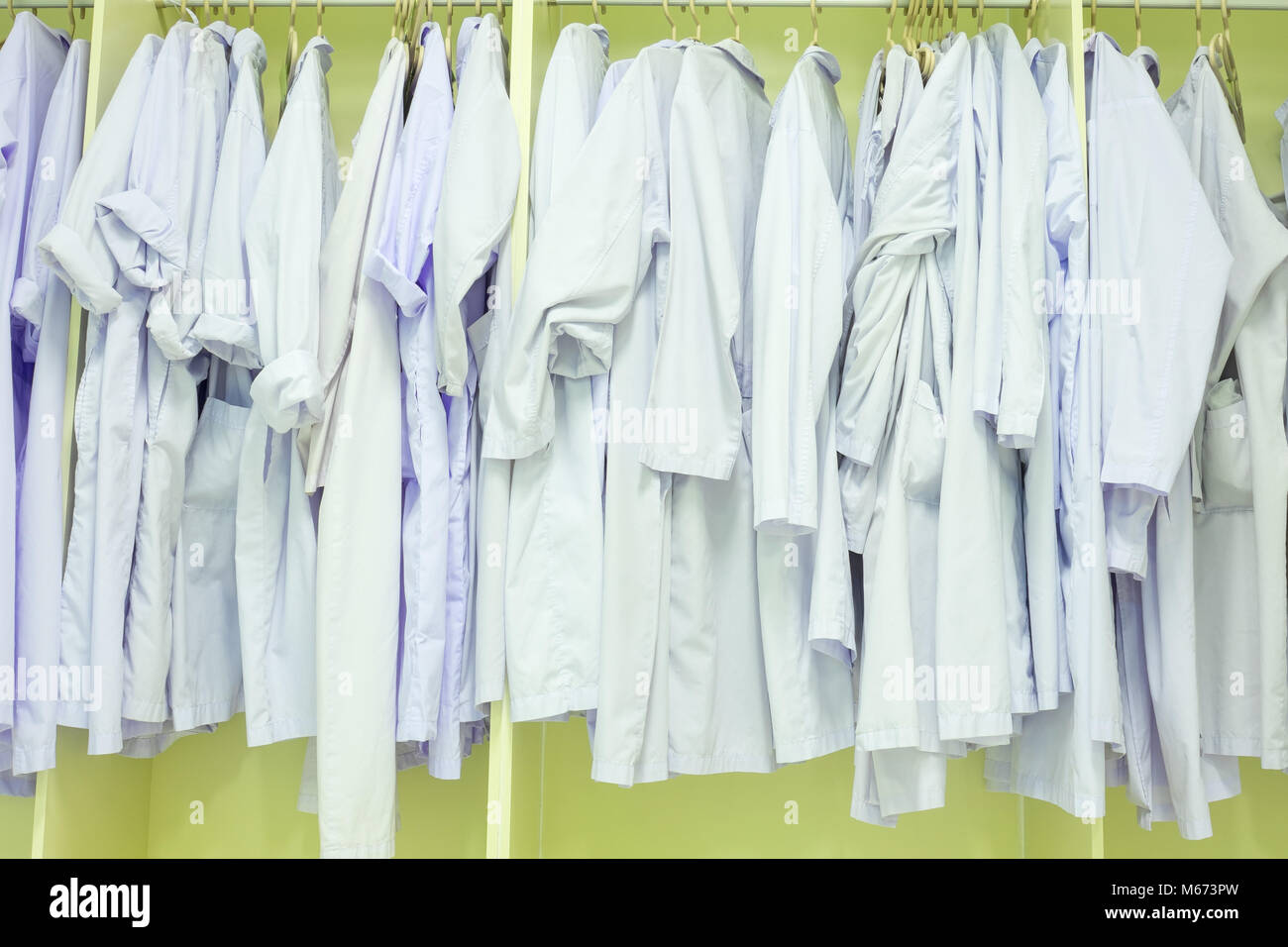 gown closet in factory changing room Stock Photo - Alamy