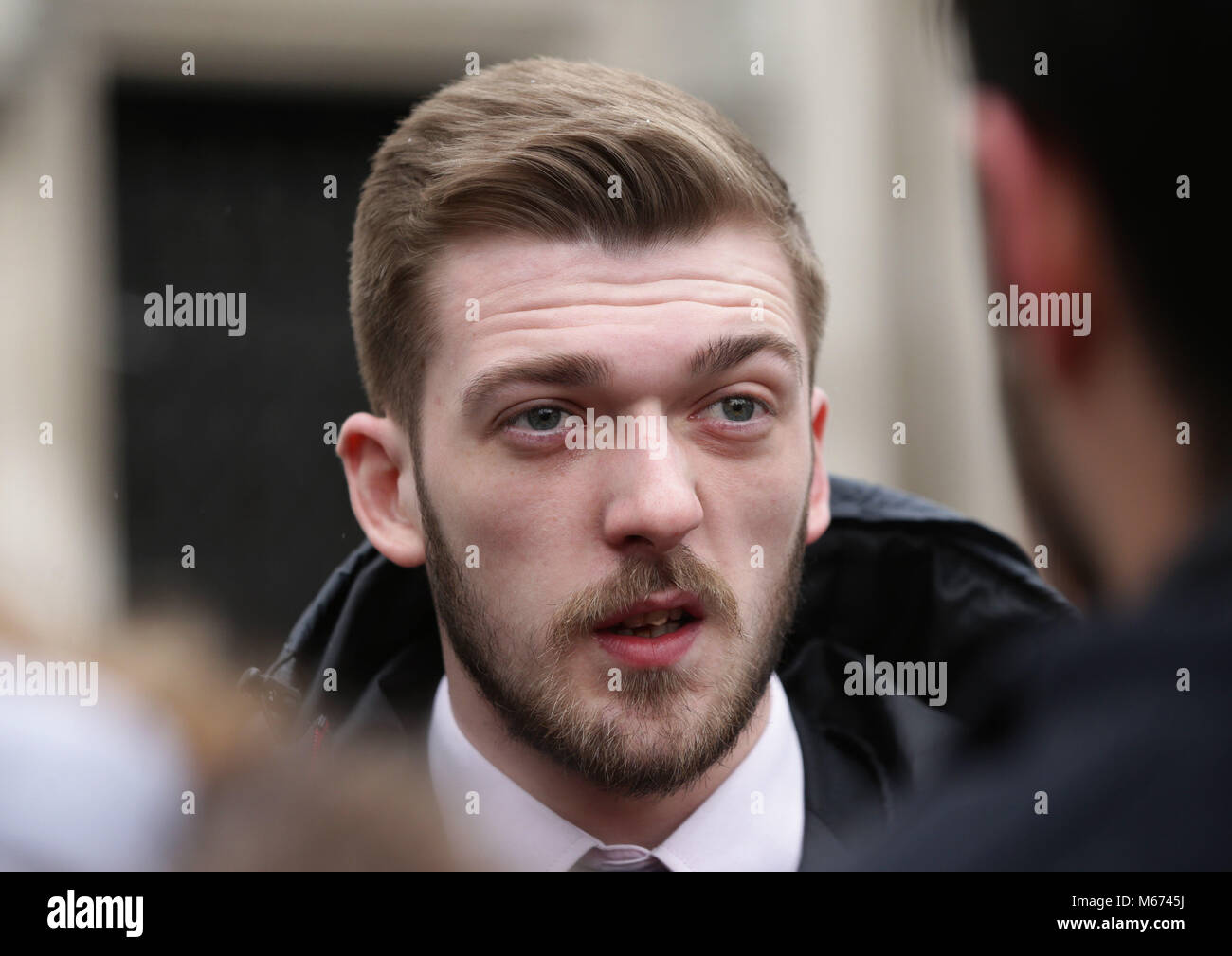 Tom Evans, the father of brain-damaged Alfie Evans, arrives at the ...
