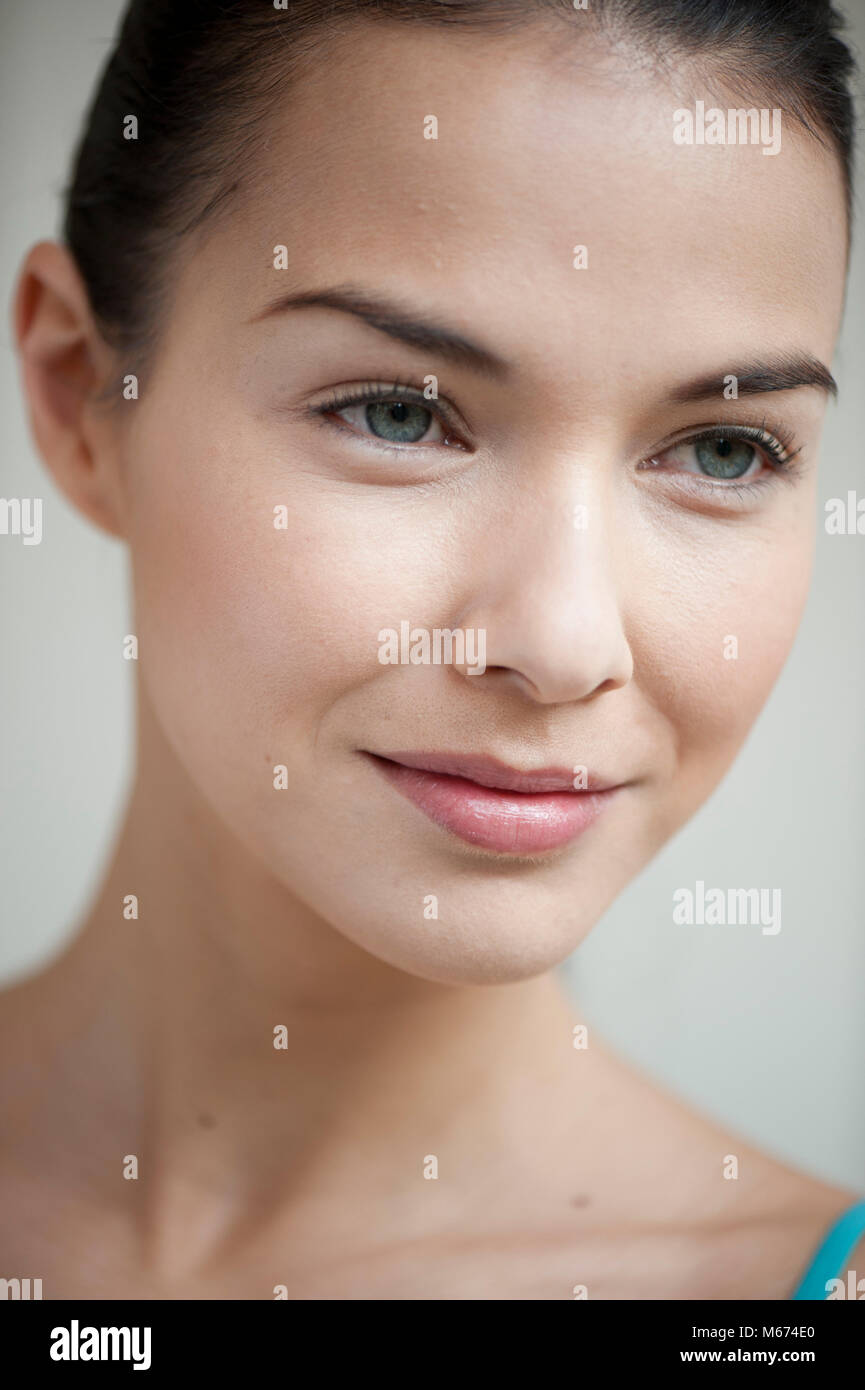 Cropped portrait of woman Stock Photo - Alamy