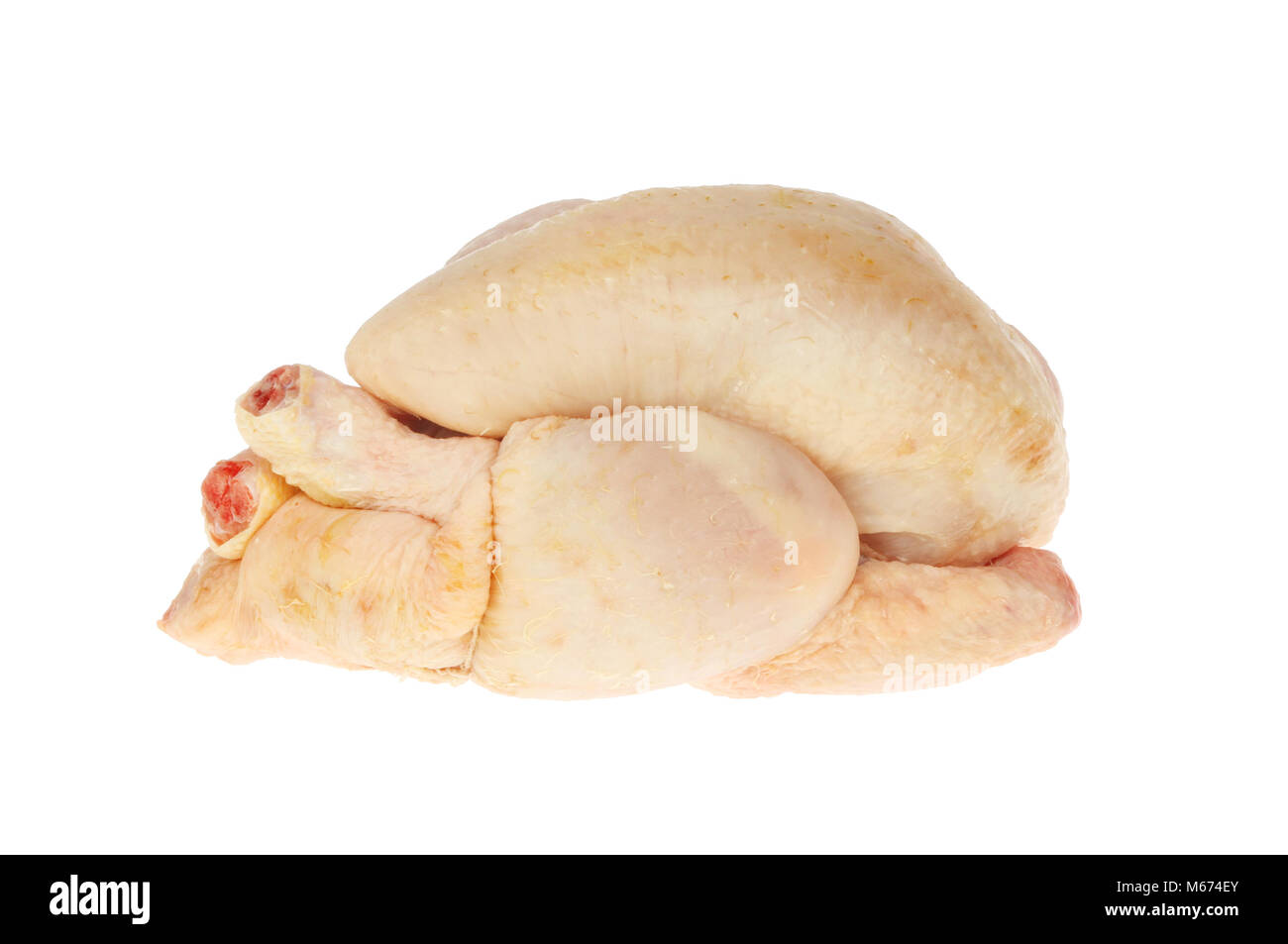 Raw poussin isolated against white Stock Photo - Alamy