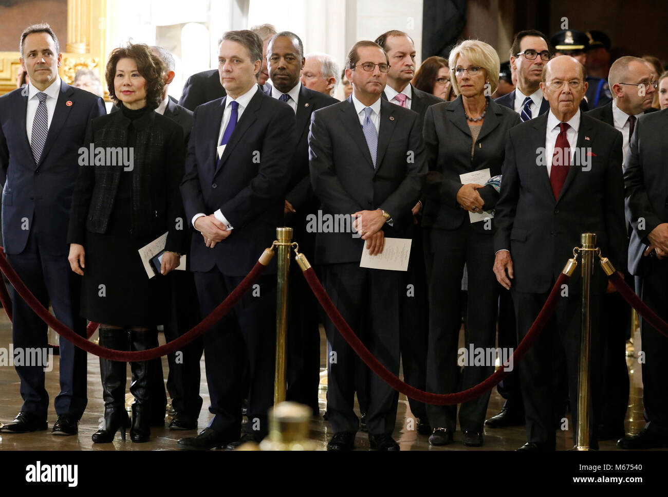 Washington, United States Of America. 28th Feb, 2018. Members of the ...