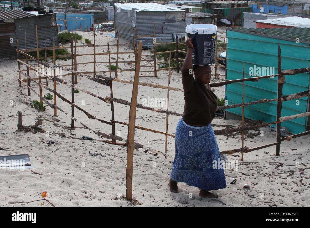 09 February 2018, South Africa, Cape Town, Khayelitsha: Mandla Qosholo ...