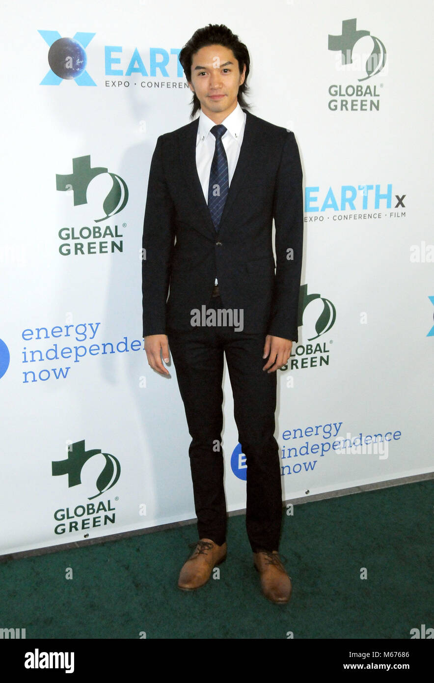 Los Angeles Usa 28th Feb 2018 Actor Toru Uchikado Attends The 15th Annual Global Green Pre