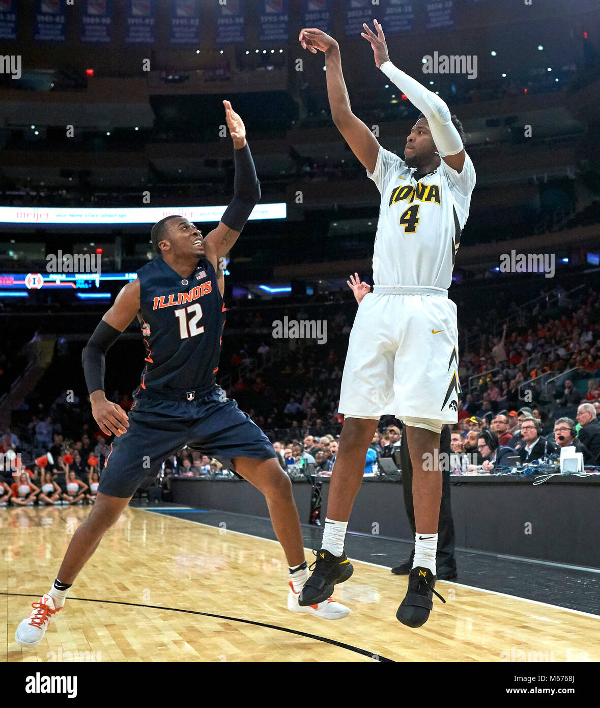 New York, New York, USA. 28th Feb, 2018. Iowa Hawkeyes guard Isaiah ...