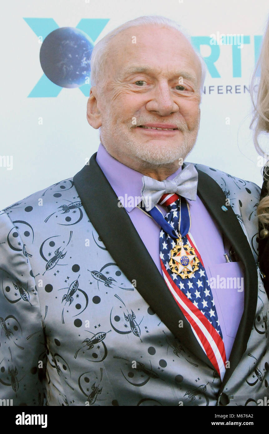Los Angeles, USA. 28th Feb, 2018. Astronaut Buzz Aldrin attends the ...