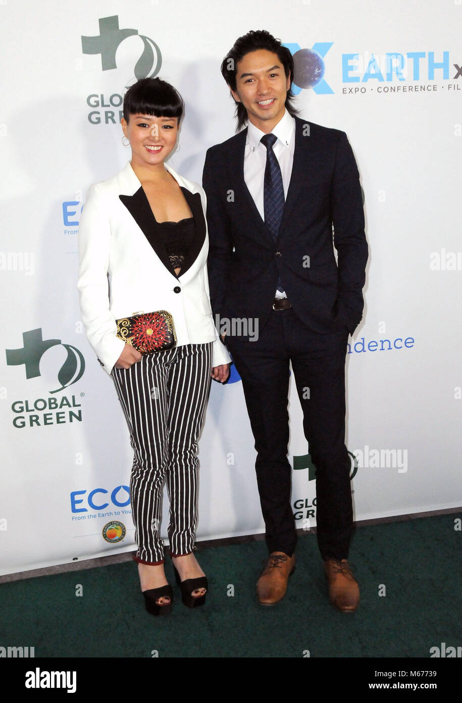 Los Angeles, USA. 28th Feb, 2018. (L-R) Actress Kiki Sukezane and actor ...
