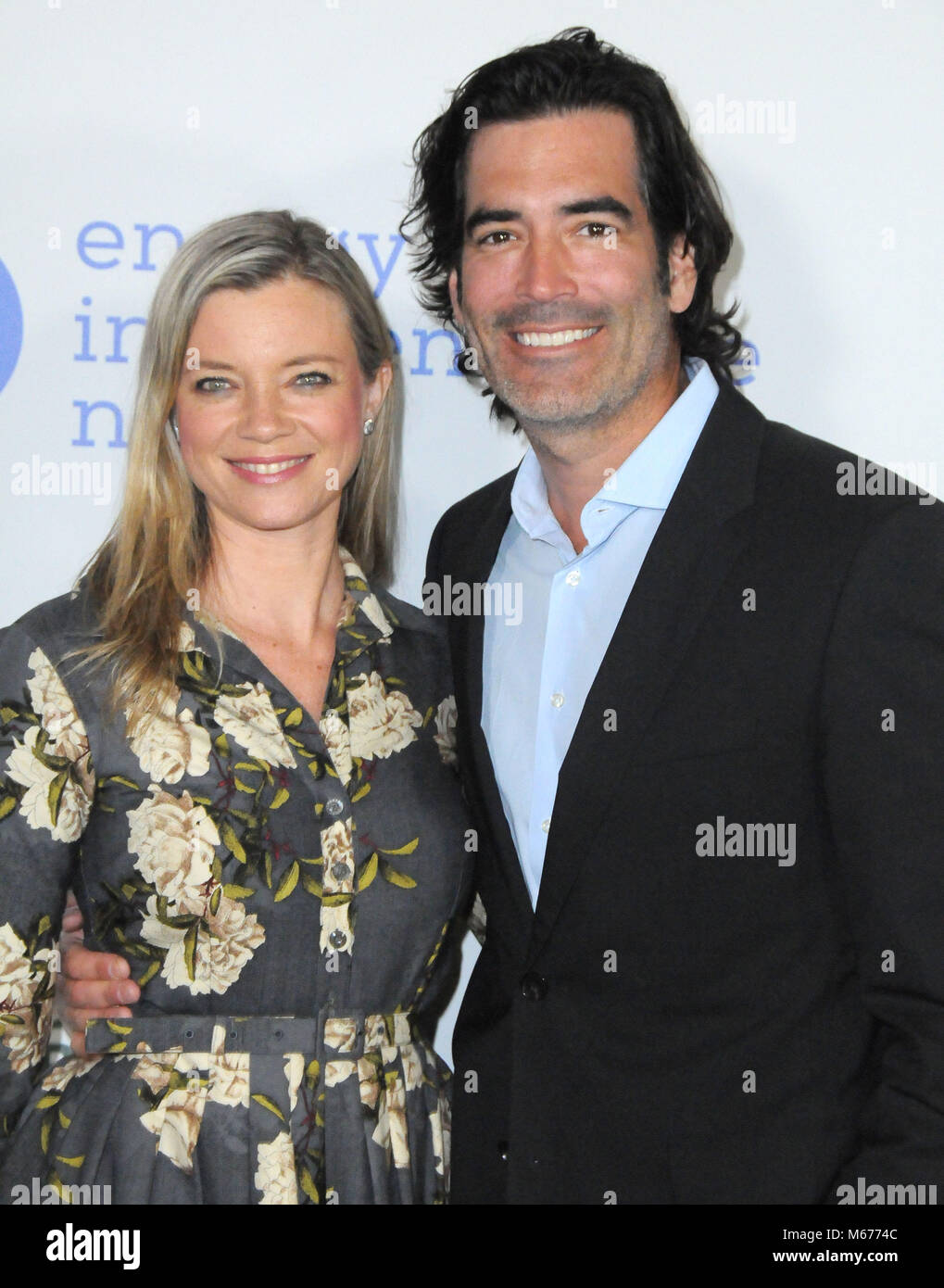 Los Angeles, USA. 28th Feb, 2018. (L-R) Actress Amy Smart and husband ...