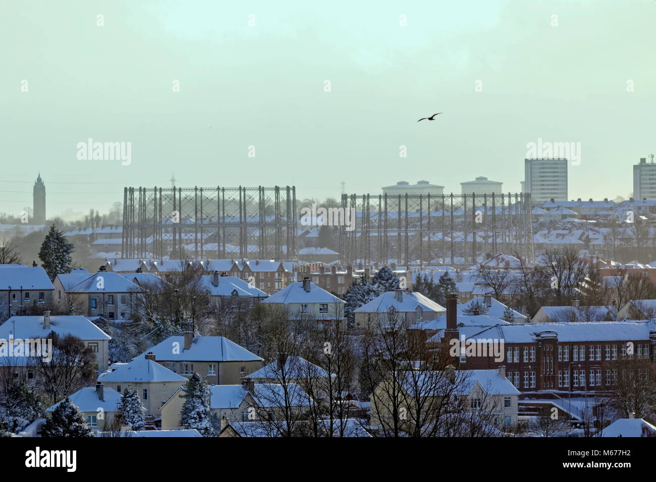 Glasgow, Scotland, UK 1st March .UK Weather: The beast from the east ...
