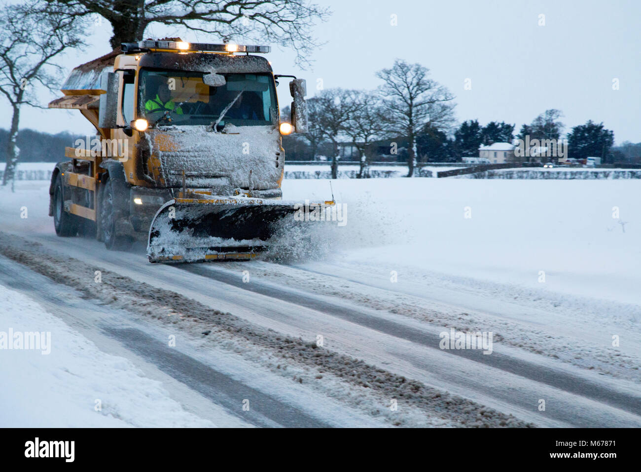 Norfolk, UK. 28th Feb 2018. UK Weather: The beast from the east ...