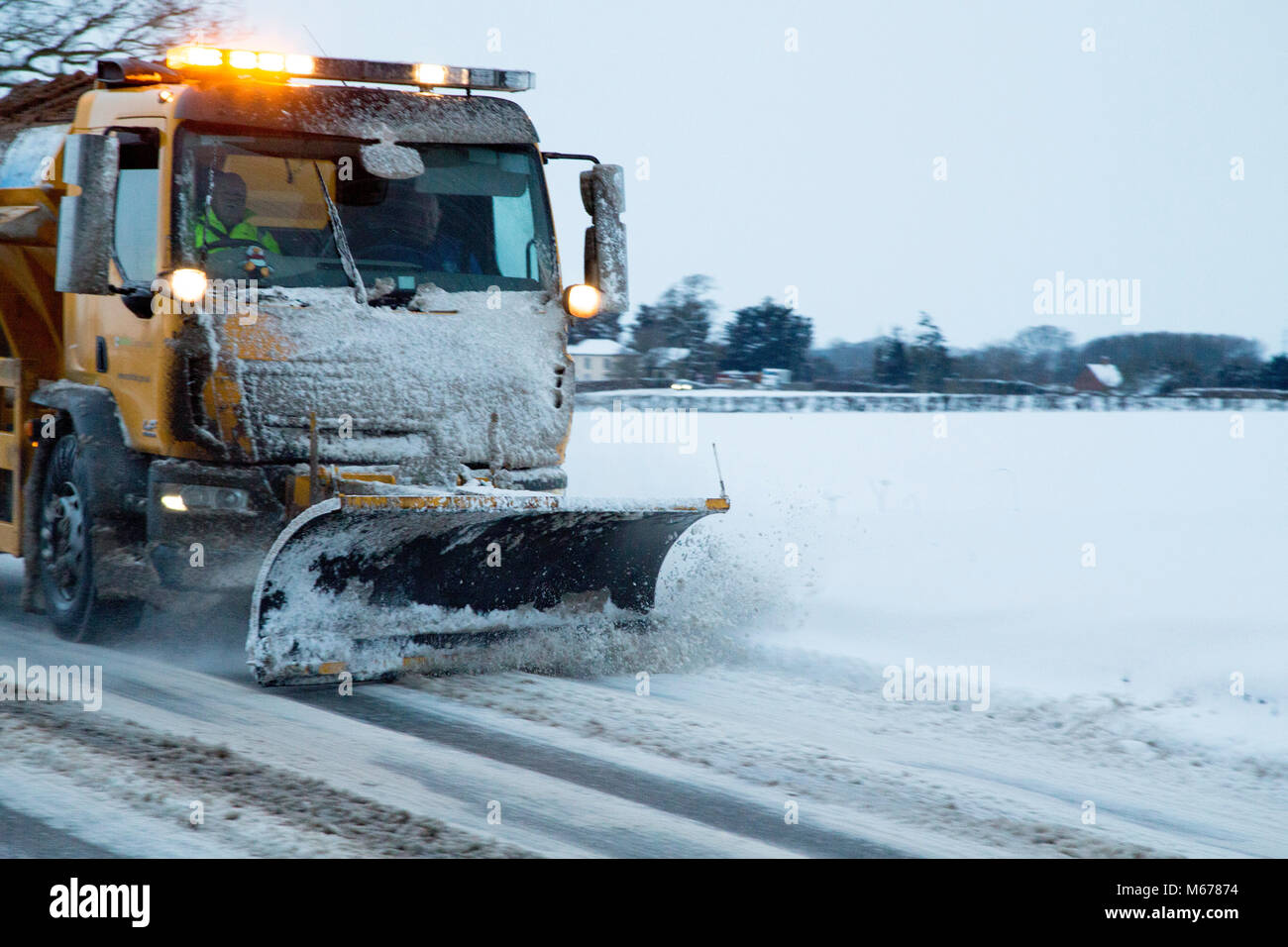 Norfolk, UK. 28th Feb 2018. UK Weather: The beast from the east ...