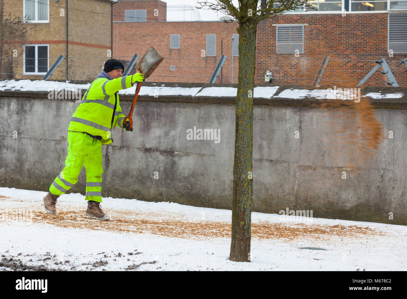 Ashford, Kent, UK. 1st Mar, 2018. UK Weather: Beast from the East. A ...