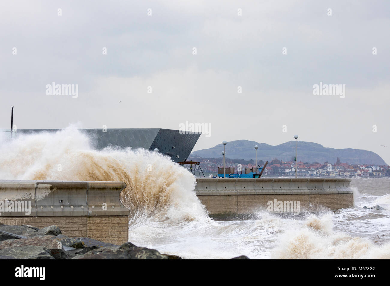 Colwyn Bay, UK UK Weather. The Beast from the East covers many parts of ...