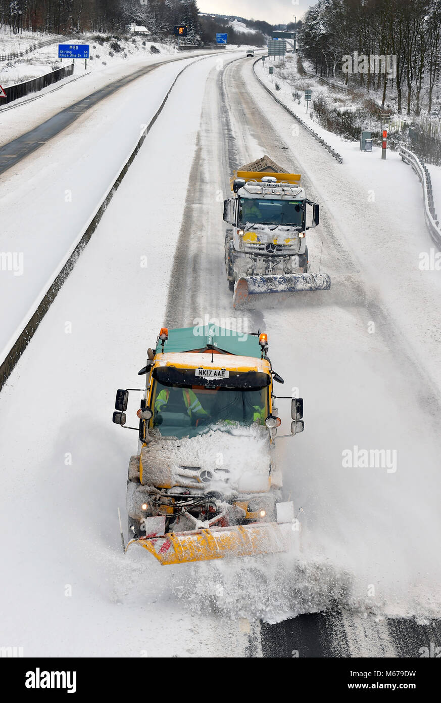 M80 motorway hi-res stock photography and images - Alamy