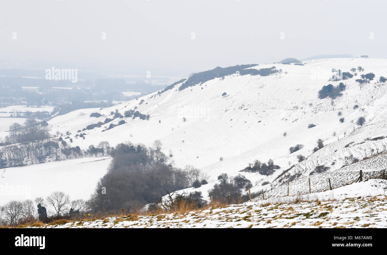 Ditchling beacon south downs winter hi-res stock photography and images ...