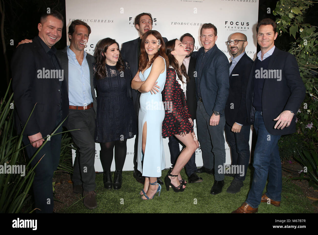 West Hollywood, Ca. 28th Feb, 2018. Nat Faxon, Alex Saks, Olivia Cooke ...