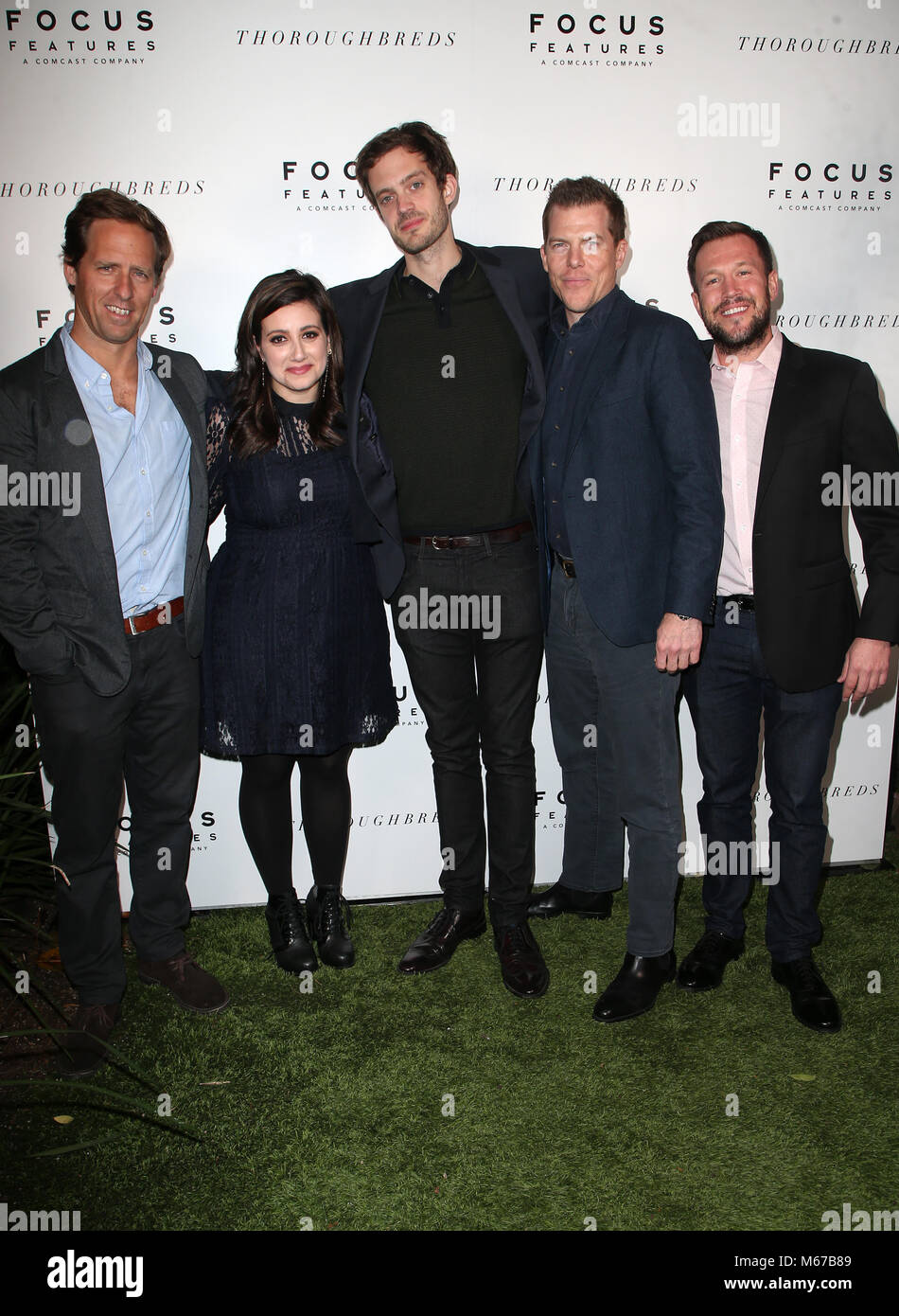 West Hollywood, Ca. 28th Feb, 2018. Nat Faxon, Alex Saks, Cory Finley ...