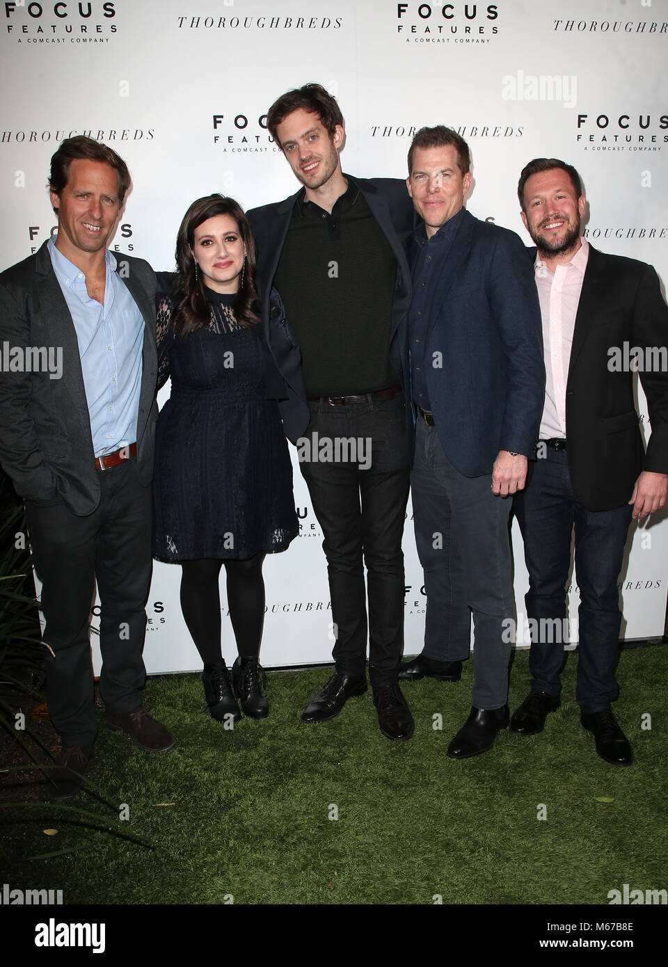 West Hollywood, Ca. 28th Feb, 2018. Nat Faxon, Alex Saks, Cory Finley ...