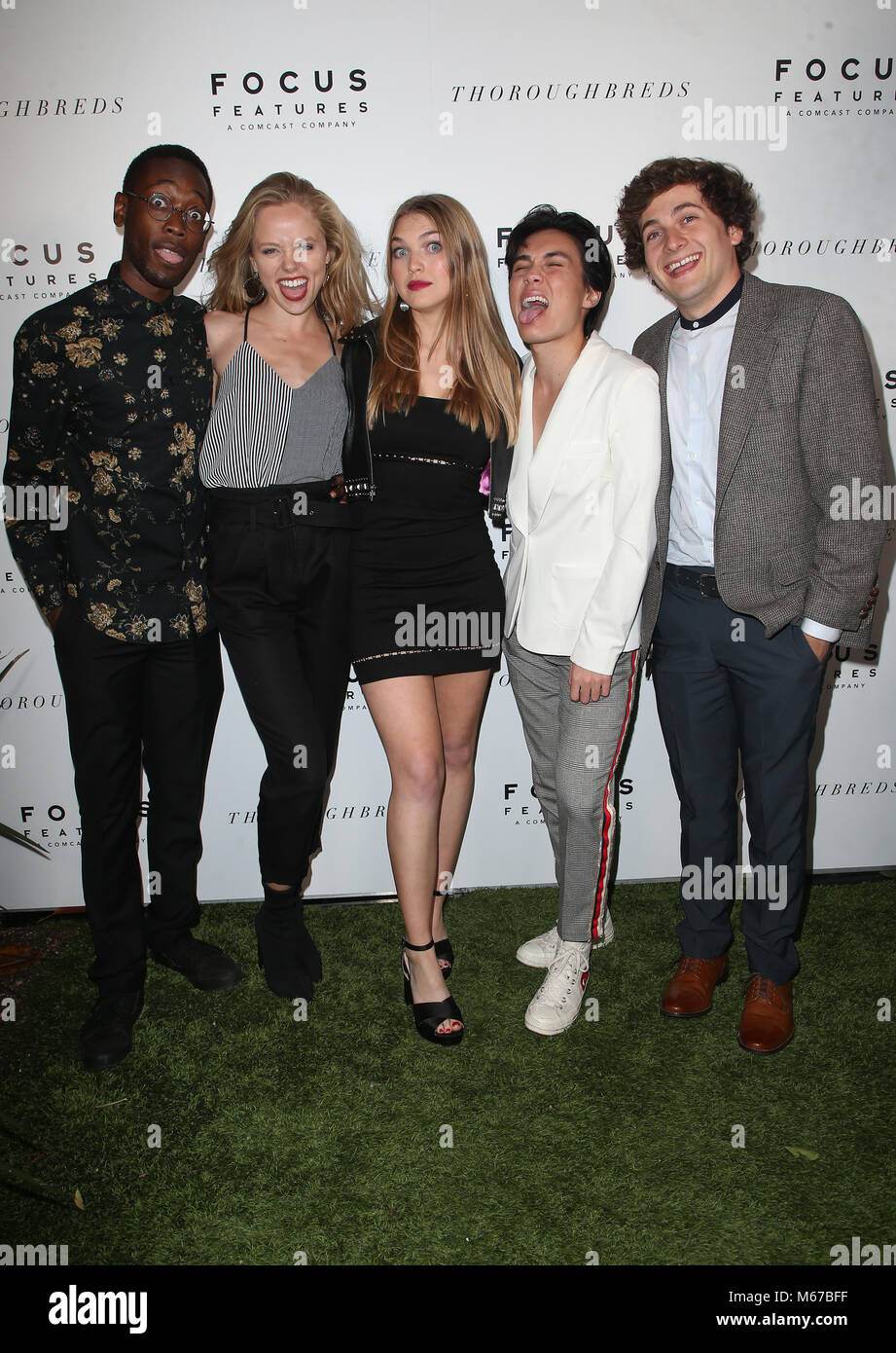 West Hollywood, Ca. 28th Feb, 2018. Adwin Brown, Annalisa Cochrane ...