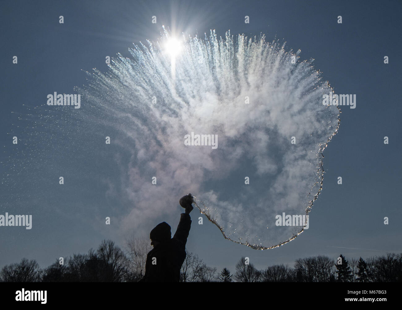 Throwing Cold Water High Resolution Stock Photography and Images - Alamy