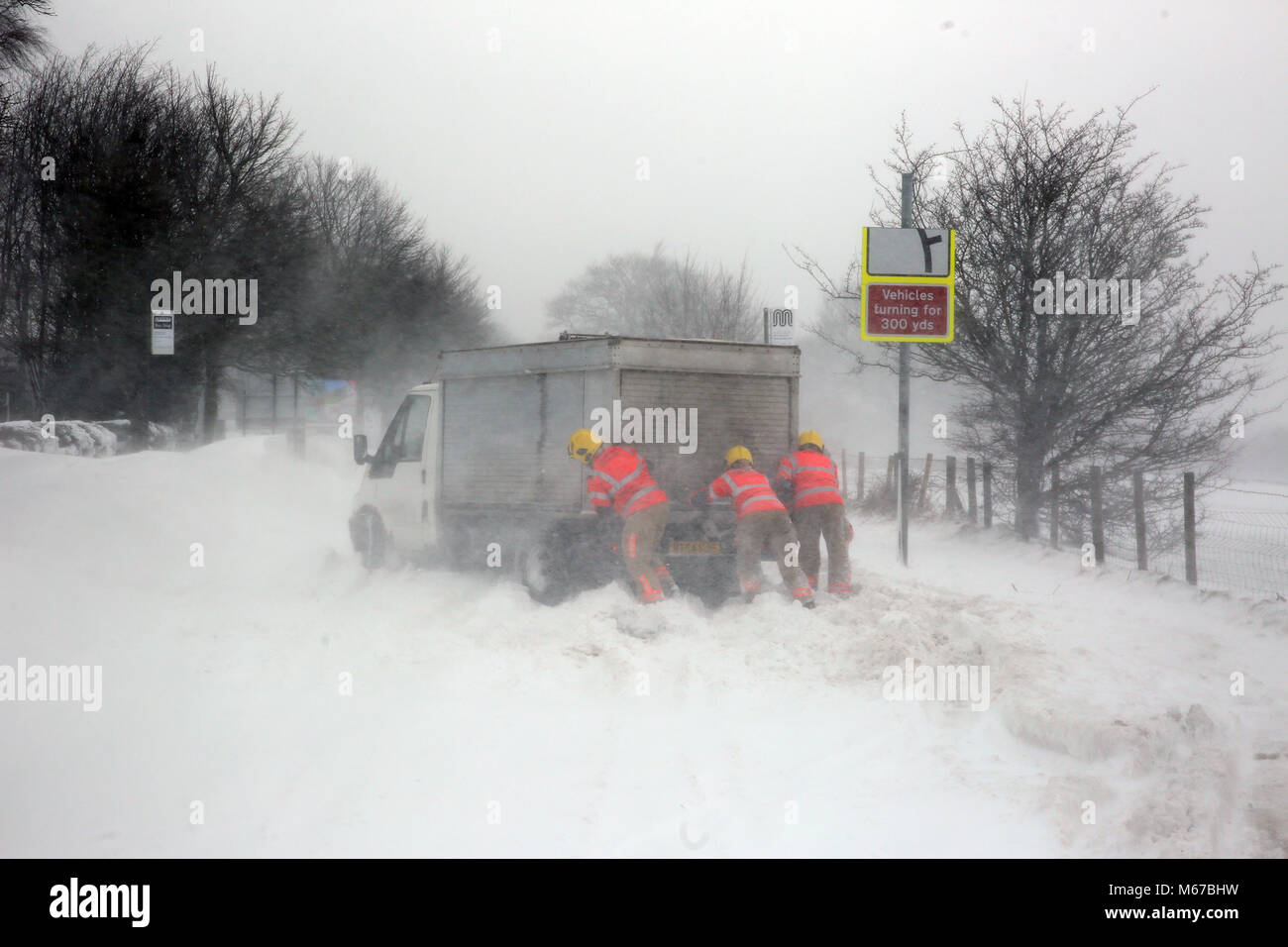 Milnrow, Manchester, UK. 1st March, 2018. Wildhouse Lane, Milnrow ...