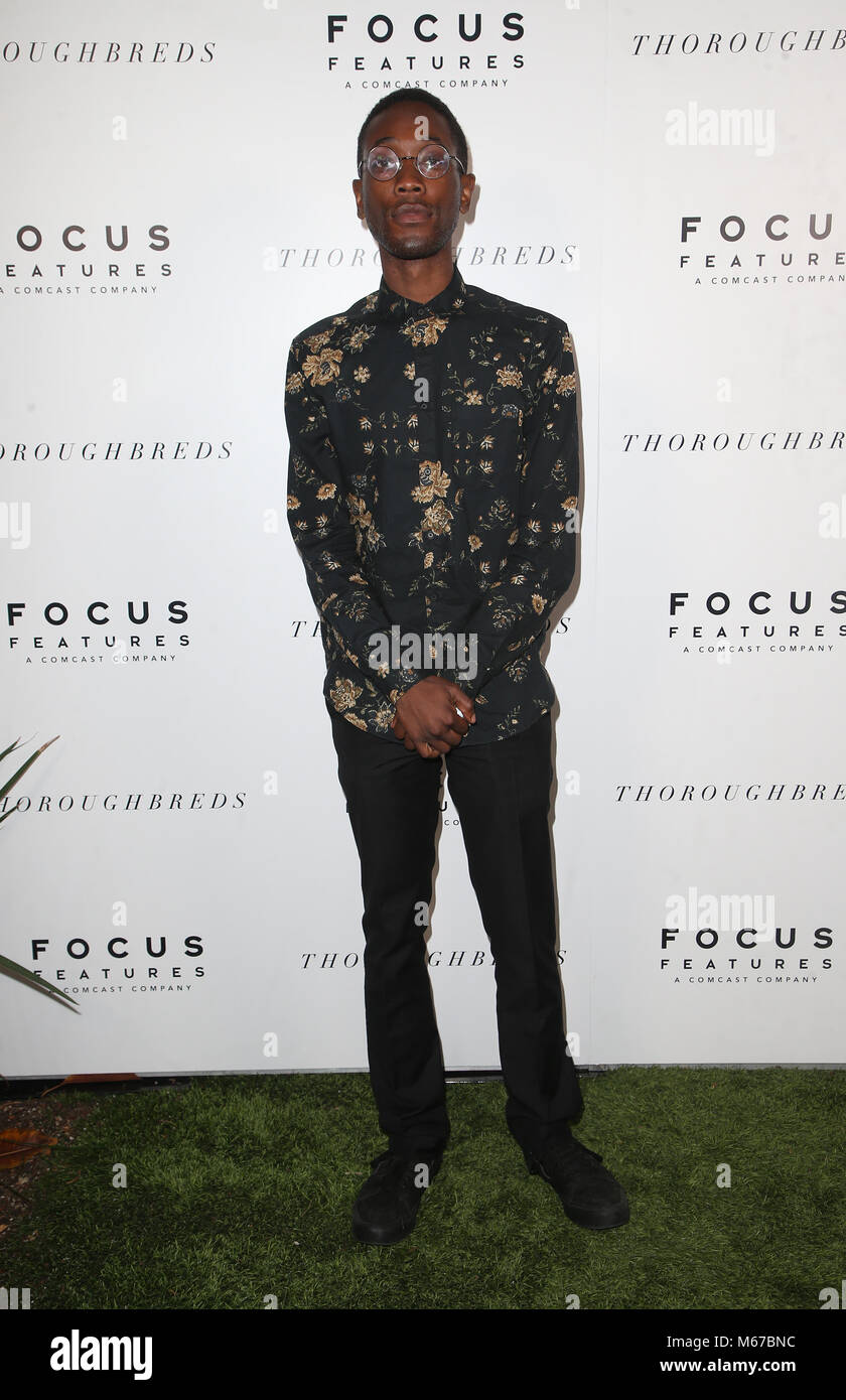 West Hollywood, Ca. 28th Feb, 2018. Adwin Brown, at Premiere Of Focus ...