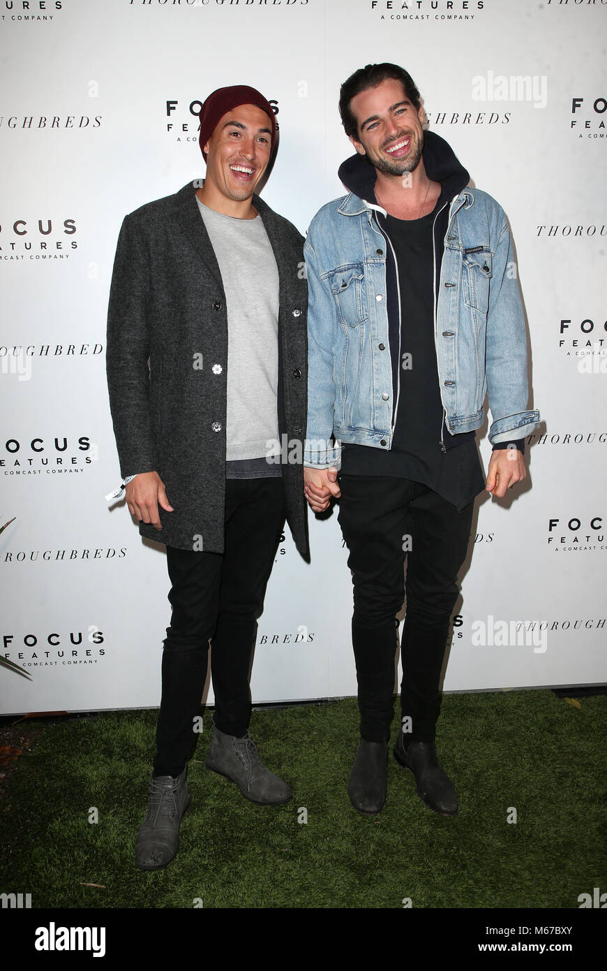 West Hollywood, Ca. 28th Feb, 2018. Courtney Dober, Jared Haibon, at ...