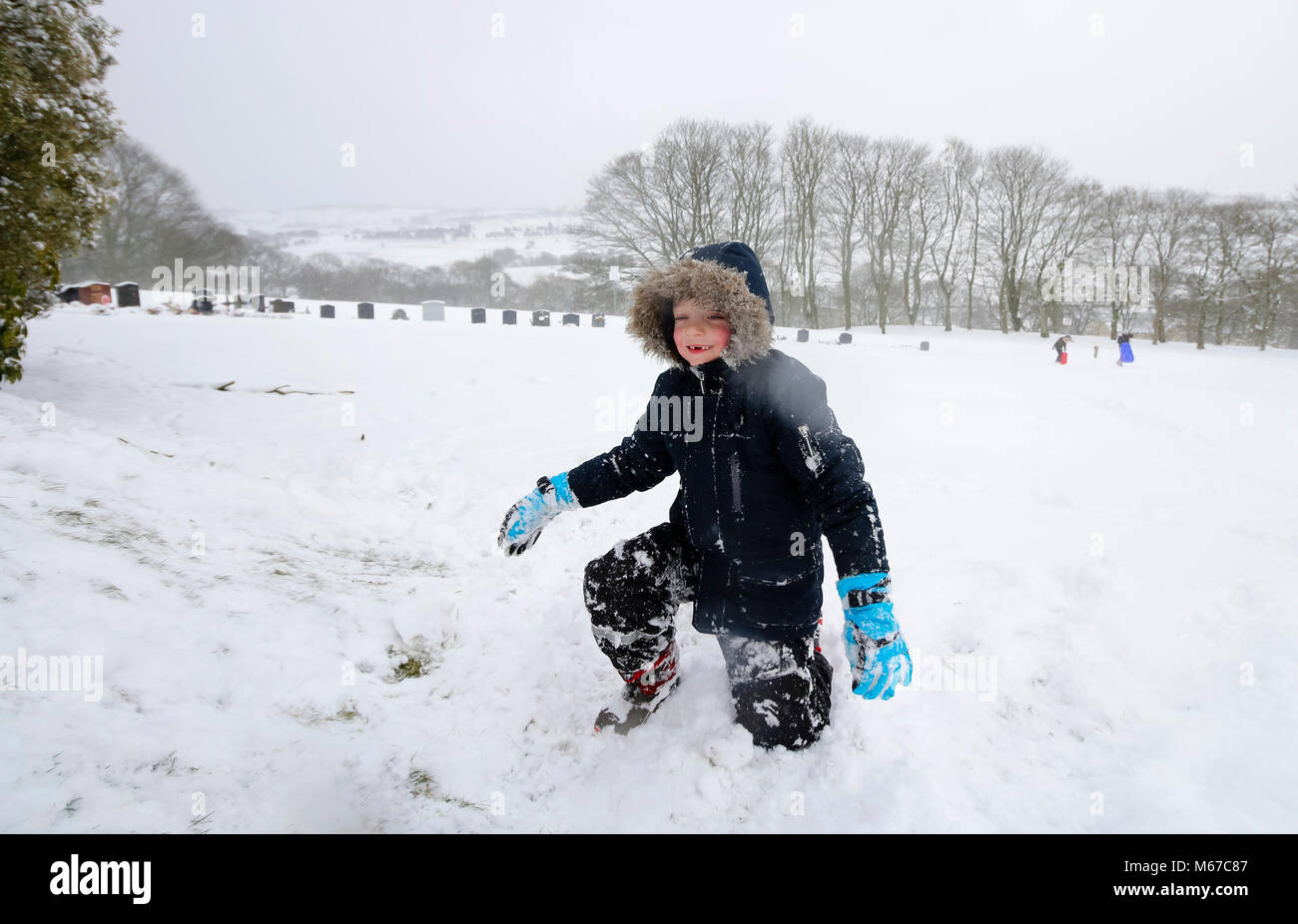 Thornton, West Yorkshire. 1st Mar, 2018. UK Weather: Nicholas Tidswell ...