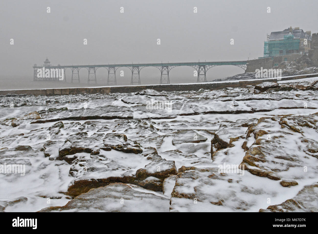 Clevedon seafront north somerset in uk High Resolution Stock ...