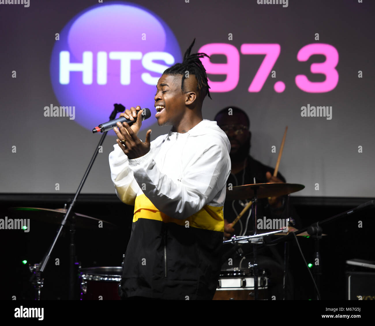 Hollywood, FL, USA. 28th Feb, 2018. Paxton Ingram performs during Hits ...