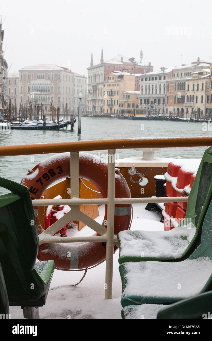 Venice, Veneto, Italy 1st March 2018. Bad weather in Venice today with ...