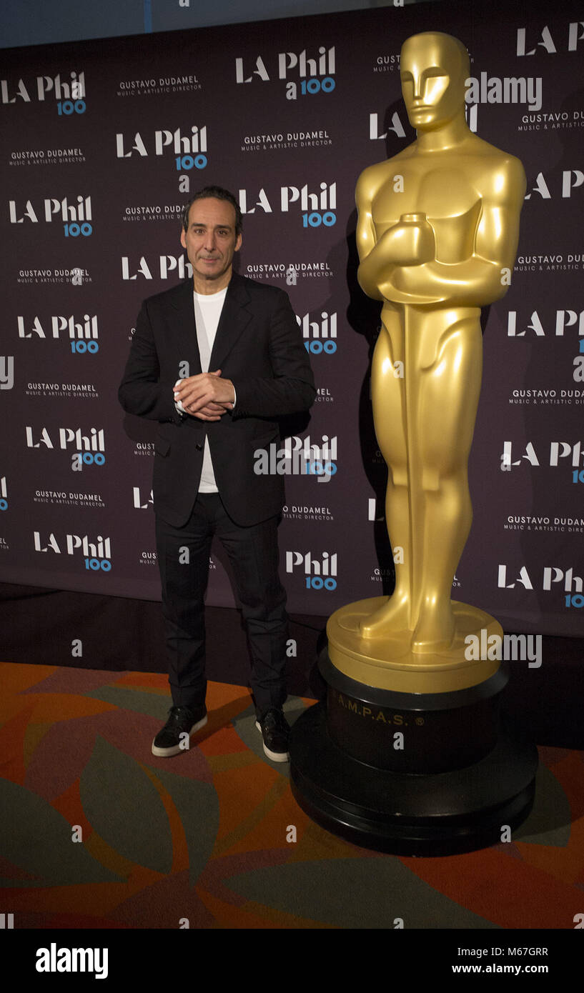 February 28, 2018 - Los Angeles, CALIFORNIA, USA - Composer Alexandre ...
