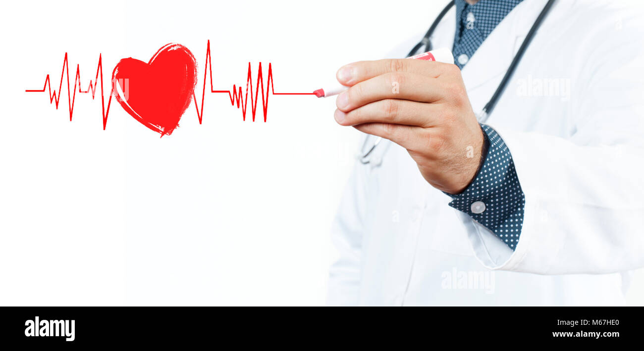 Man drawing heart Cut Out Stock Images & Pictures - Alamy