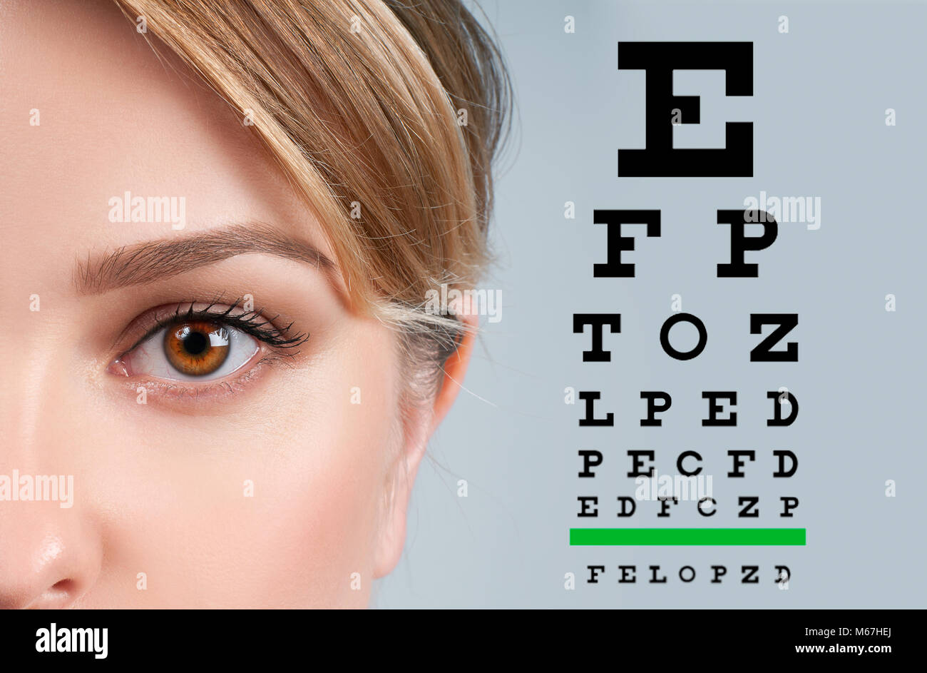 Eye test board hi-res stock photography and images - Alamy
