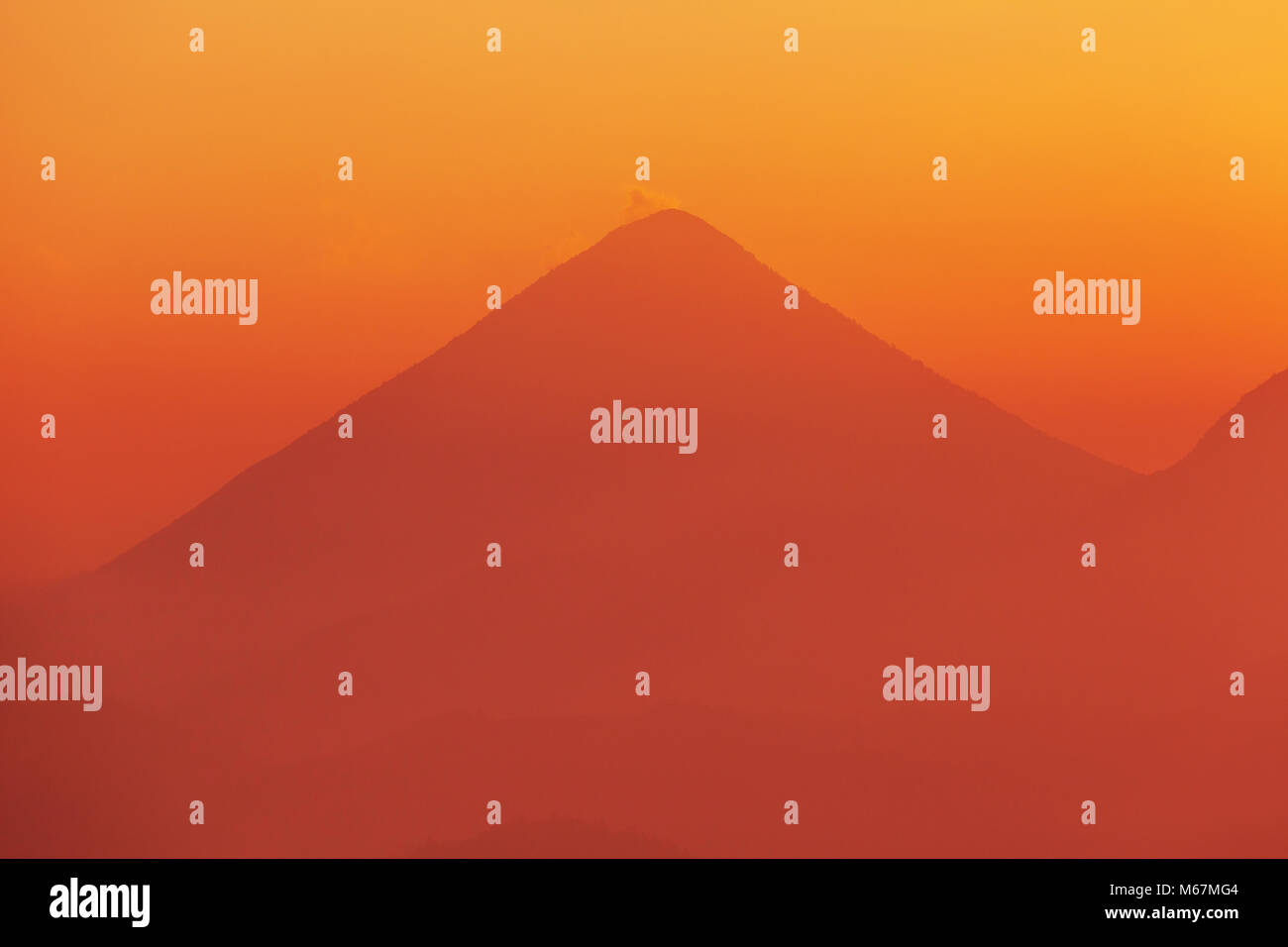 Beautiful volcanoes landscapes in Guatemala, Central America Stock ...