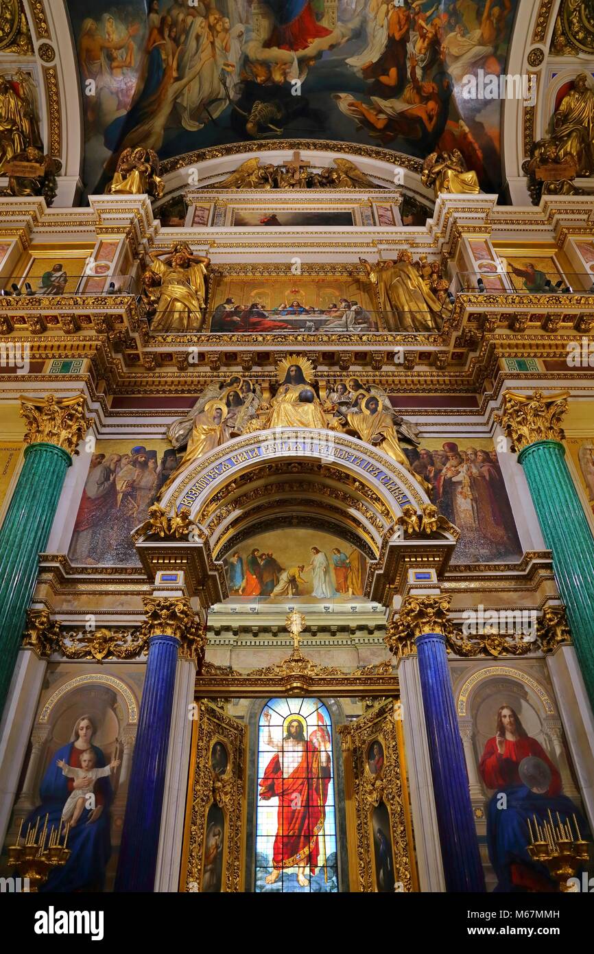 Saint isaacs cathedral interior hi-res stock photography and images - Alamy