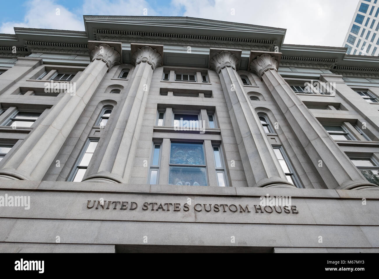 Exterior view of United States Custom House at New Oreleans, Louisiana ...