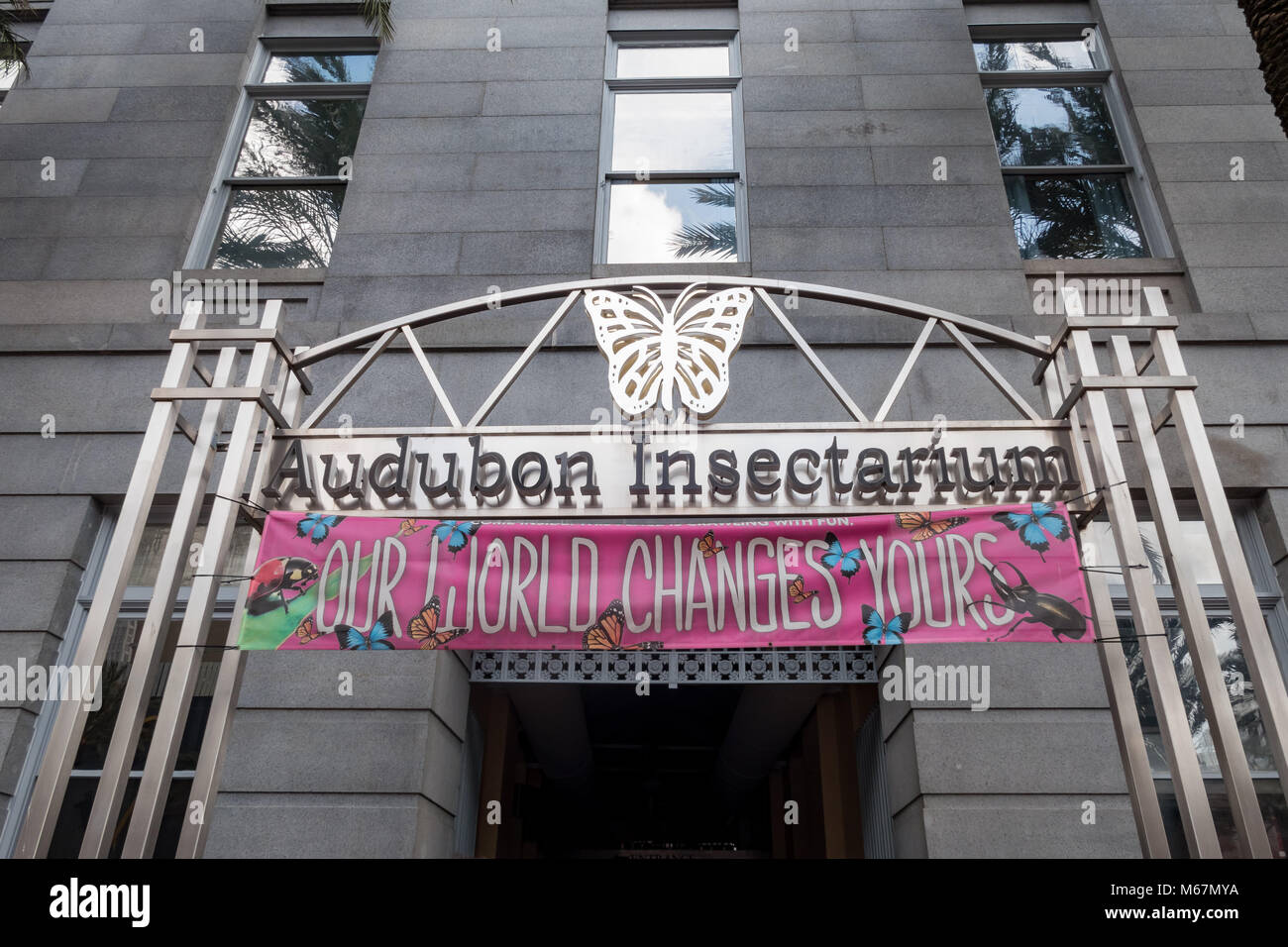 New Orleans, FEB 21: Exterior view of Audubon Insectarium on FEB 21 ...