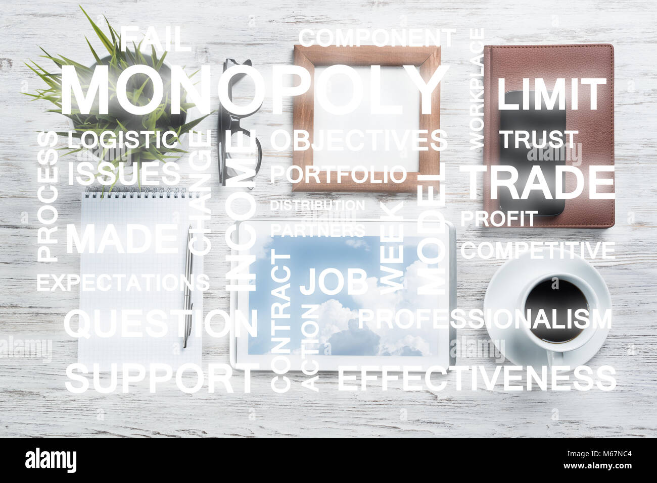 Modern workplace concept Stock Photo - Alamy