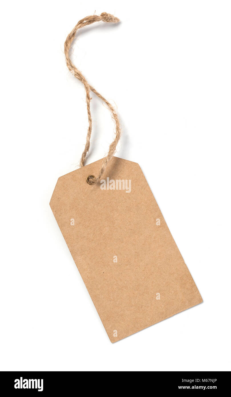 price tag on white background isolated Stock Photo - Alamy