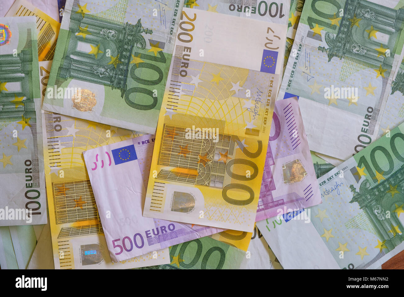 Paper euro money banknotes,euro background Stock Photo - Alamy