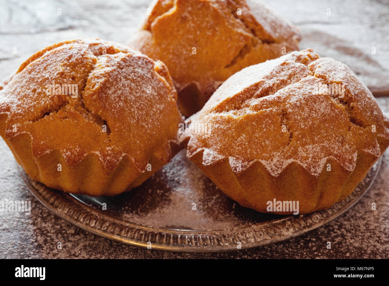 Homemade baked sweet muffin cake Stock Photo - Alamy