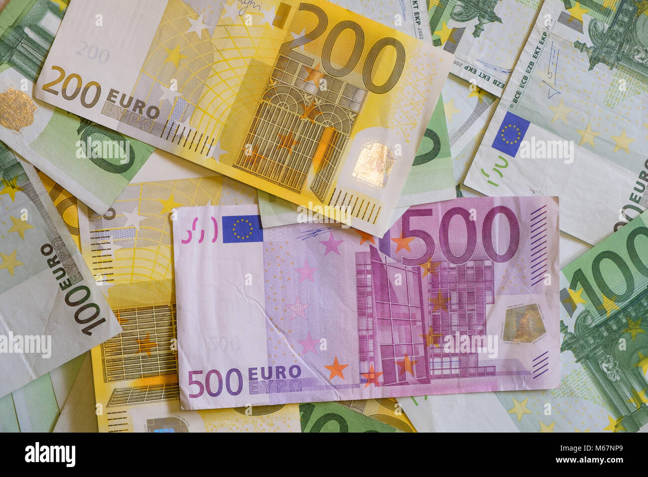 Paper euro money banknotes,euro background Stock Photo - Alamy