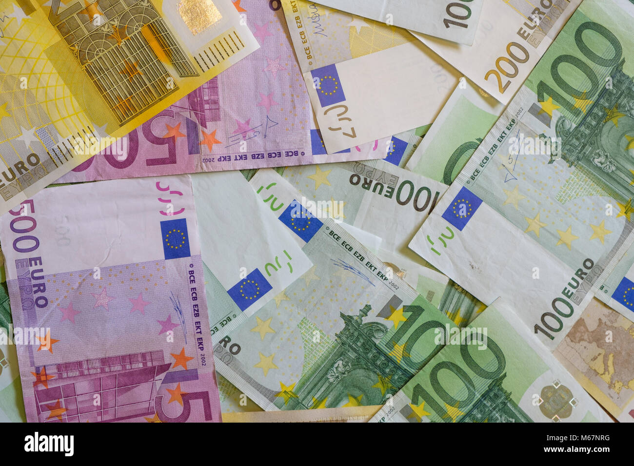 Paper euro money banknotes,euro background Stock Photo - Alamy