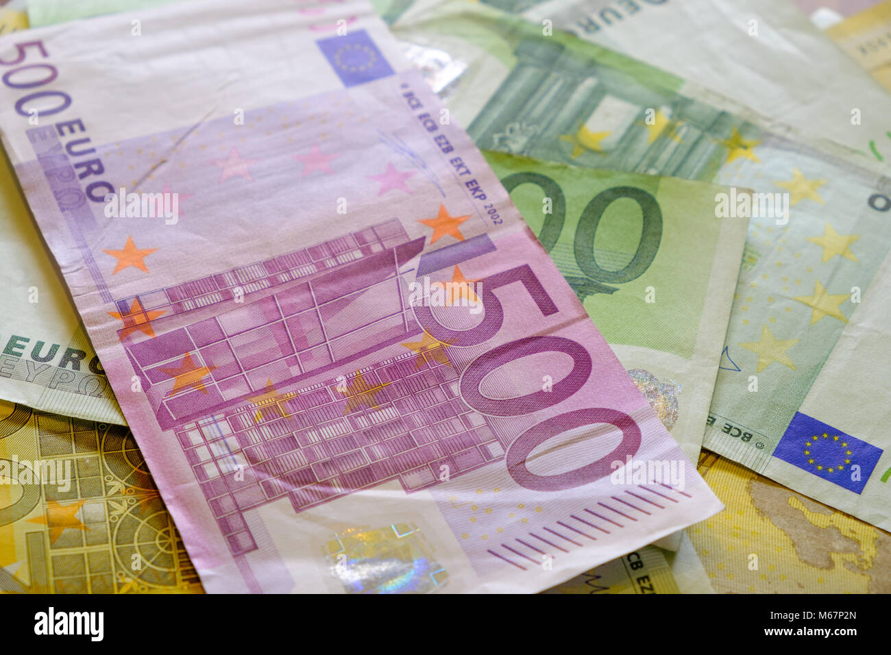 Paper euro money banknotes,euro background Stock Photo - Alamy